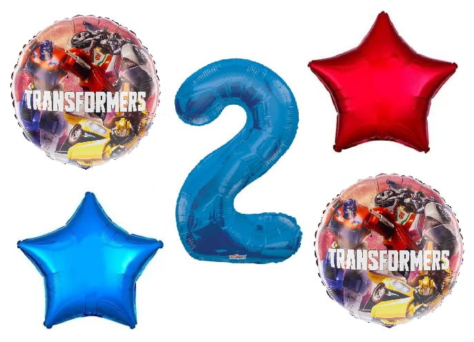Optimus Prime Bumblebee Transformers 2nd Happy Birthday 5 Piece Party ...