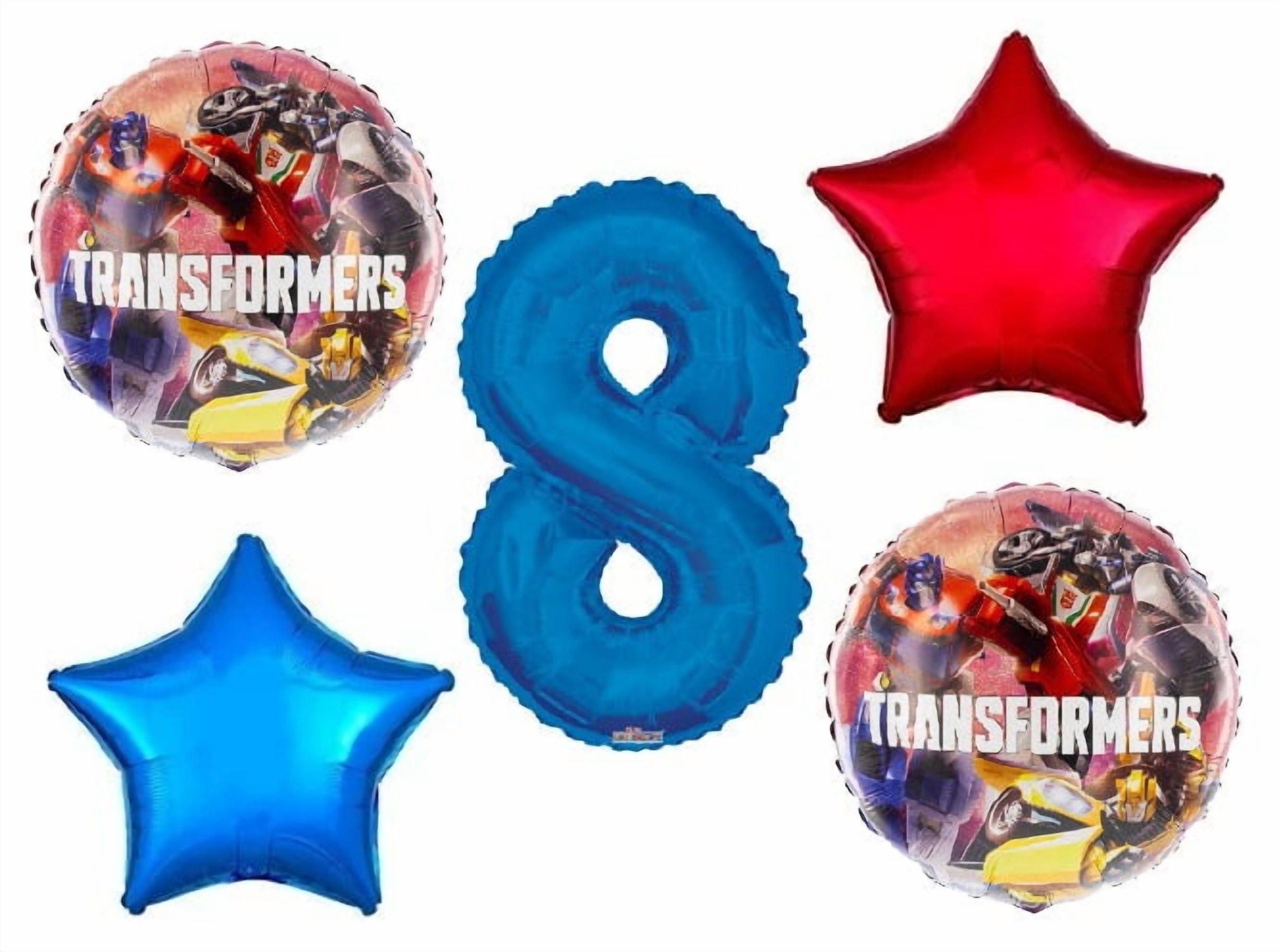 Optimus Prime Bumblebee Transformers 8th Happy Birthday 5 Piece Party ...