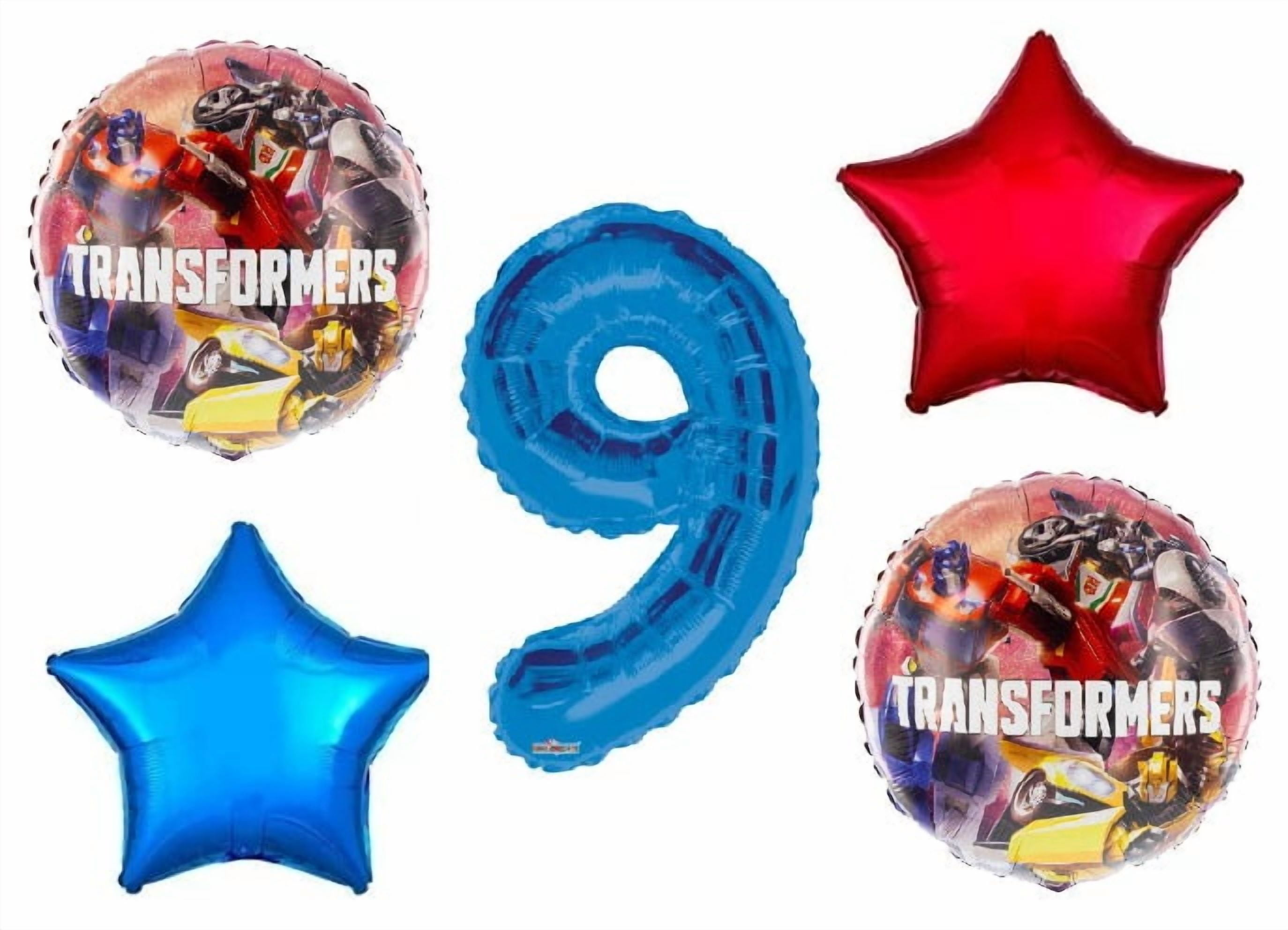Optimus Prime Bumblebee Transformers 9th Happy Birthday 5 Piece Party ...