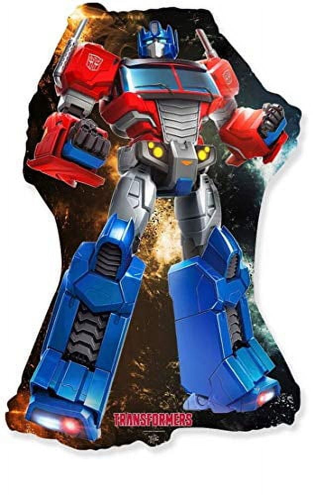 Optimus Prime Transformers Jumbo Foil Mylar Balloon, 30" Deluxe Helium ...