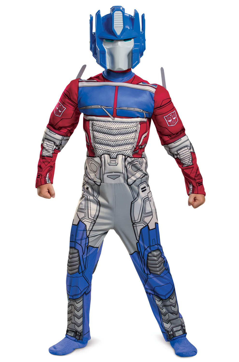 Optimus Prime Transformers Muscle Autobot Boys Fancy-Dress Costume ...