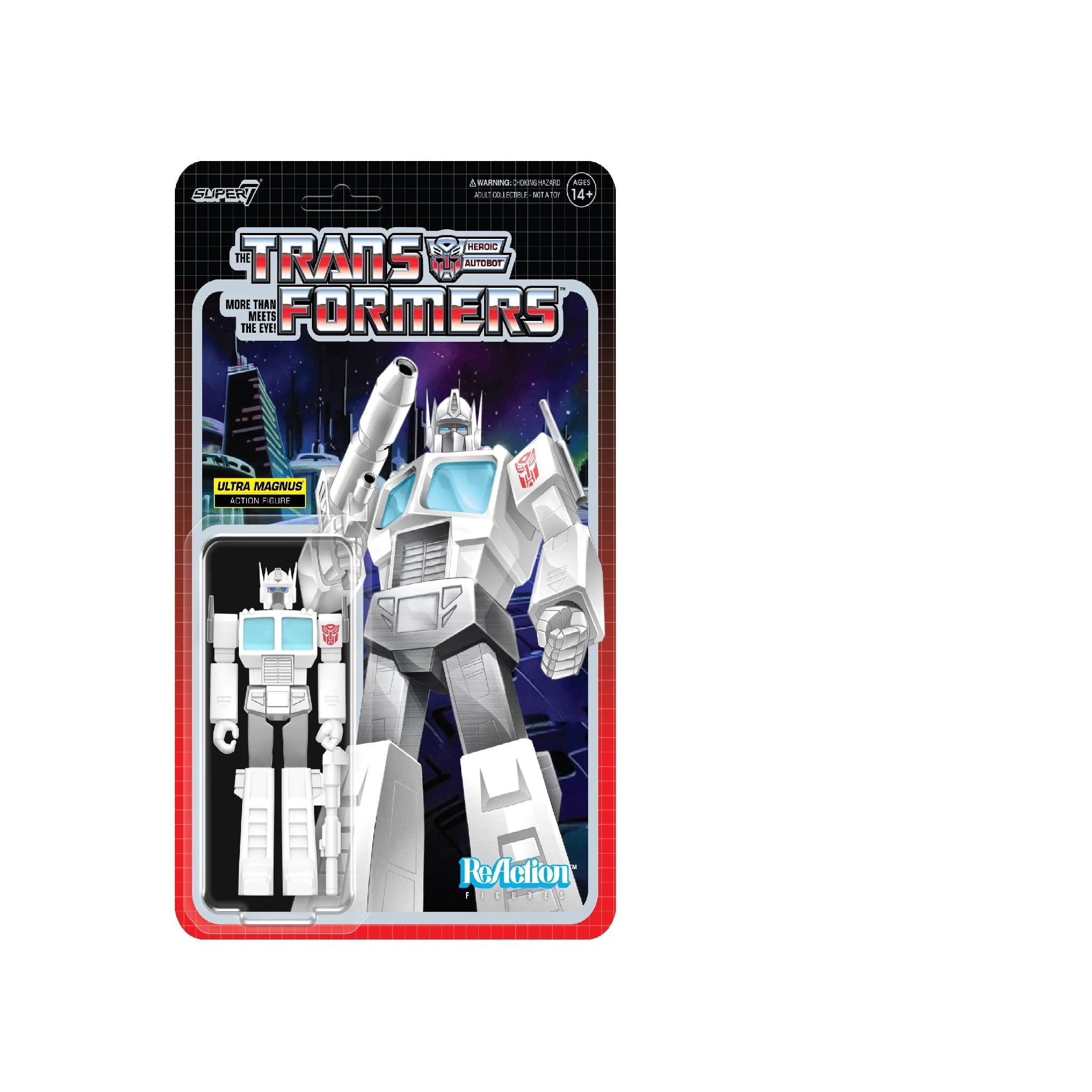 Optimus Prime (Ultra Magnus) The Transformers Super7 Reaction Action ...