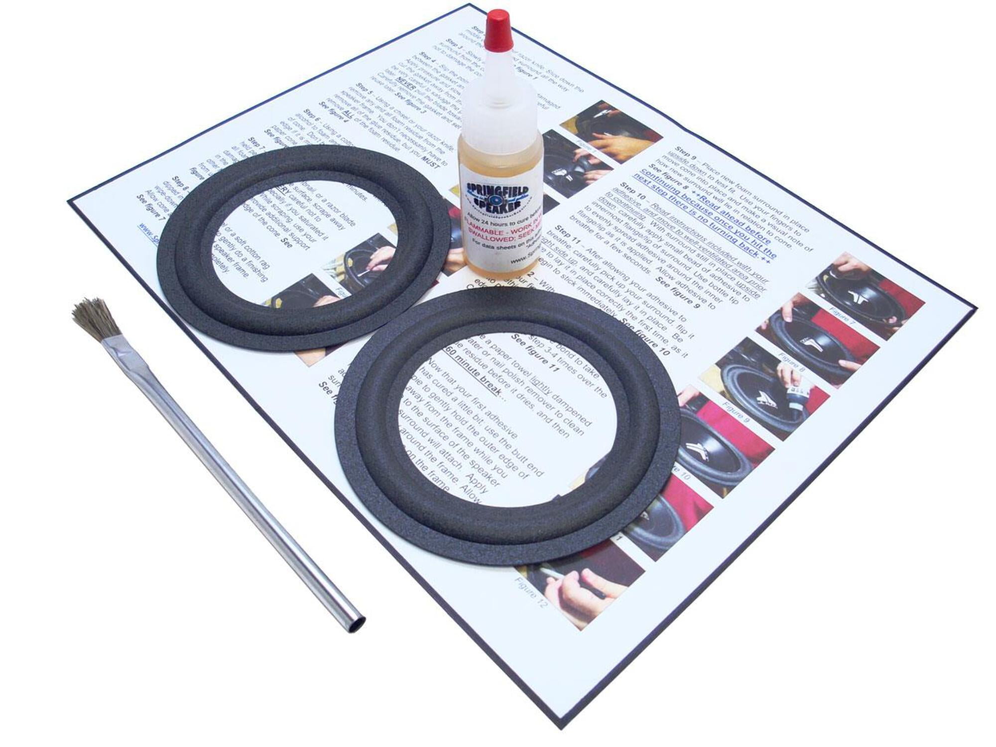 Optimus - Realistic 5" Speaker Foam Surround Repair Kit - Radio Shack ...