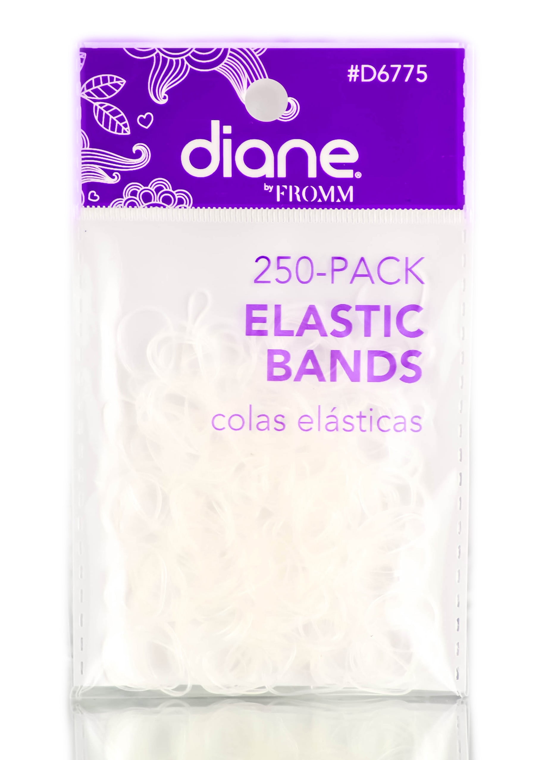 Option : Clear - 250 pack , Diane Rubber Bands , Hair Scalp - Pack of 1 ...