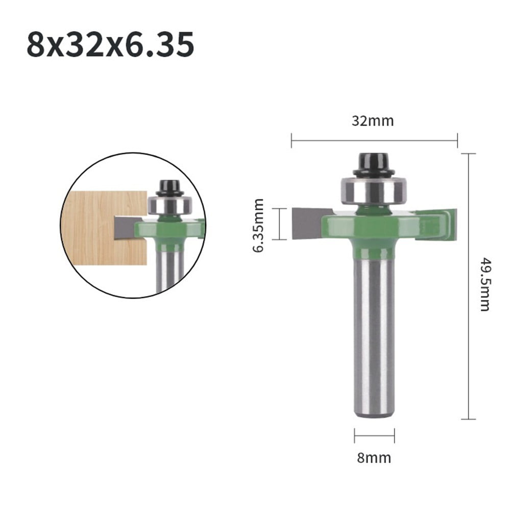 Optional 8Mm Shank T-Slot Router Bit With Bearing Milling Cutter ...