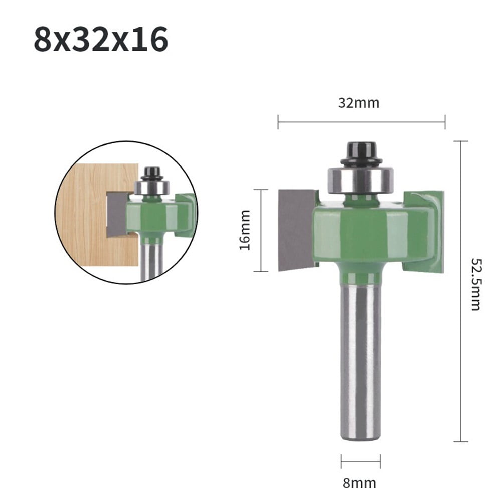 Optional 8mm Shank T-Slot Router Bit with Bearing Milling Cutter ...