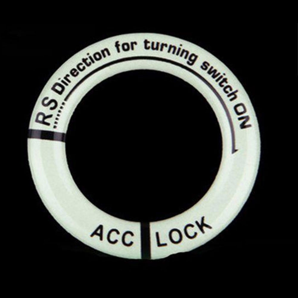 Optional Color Night Vision Light Luminous Ignition Switch Sticker Glow ...