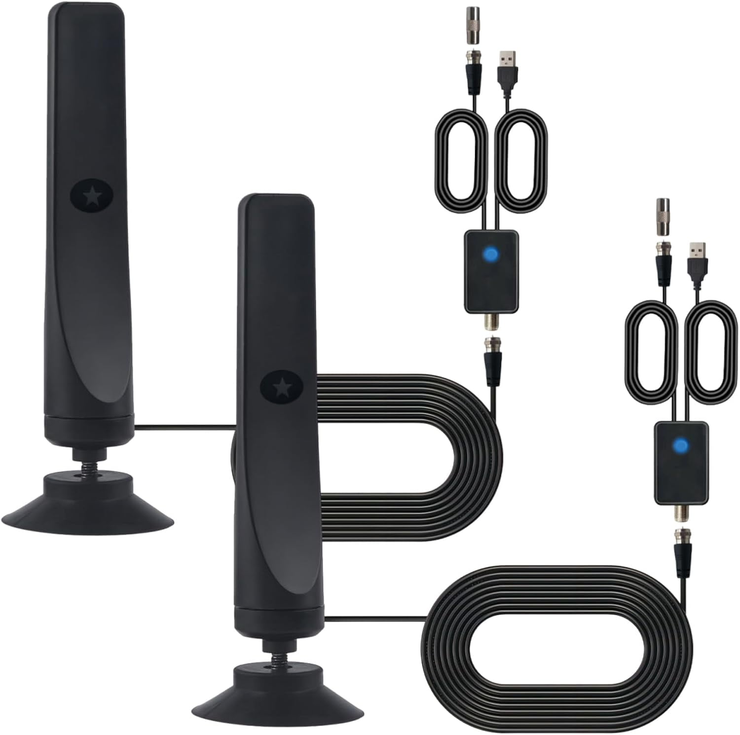 Optiwave TV Antenna, Wavetune TV Antenna, Digital HD Indoor TV Antenna for Smart TV, Suction Cup ...