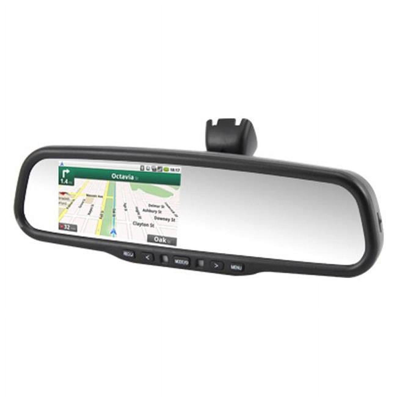 Optix 4.3 in. Rear View Mirror Monitor with Built-in DVR, Bluetooth ...