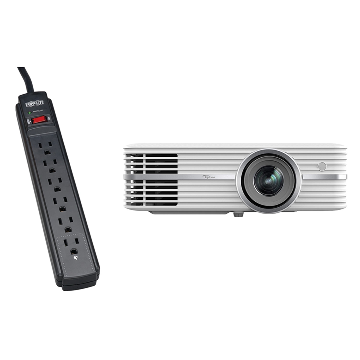 Optoma UHD50 4K UHD Home Theater Projector & Tripp Lite 6-outlet Surge ...