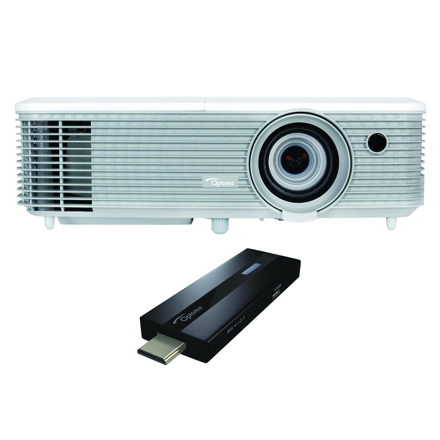Optoma W335 WXGA Projector & Optoma HDCast Pro-Black HDCast PRO Bundle ...