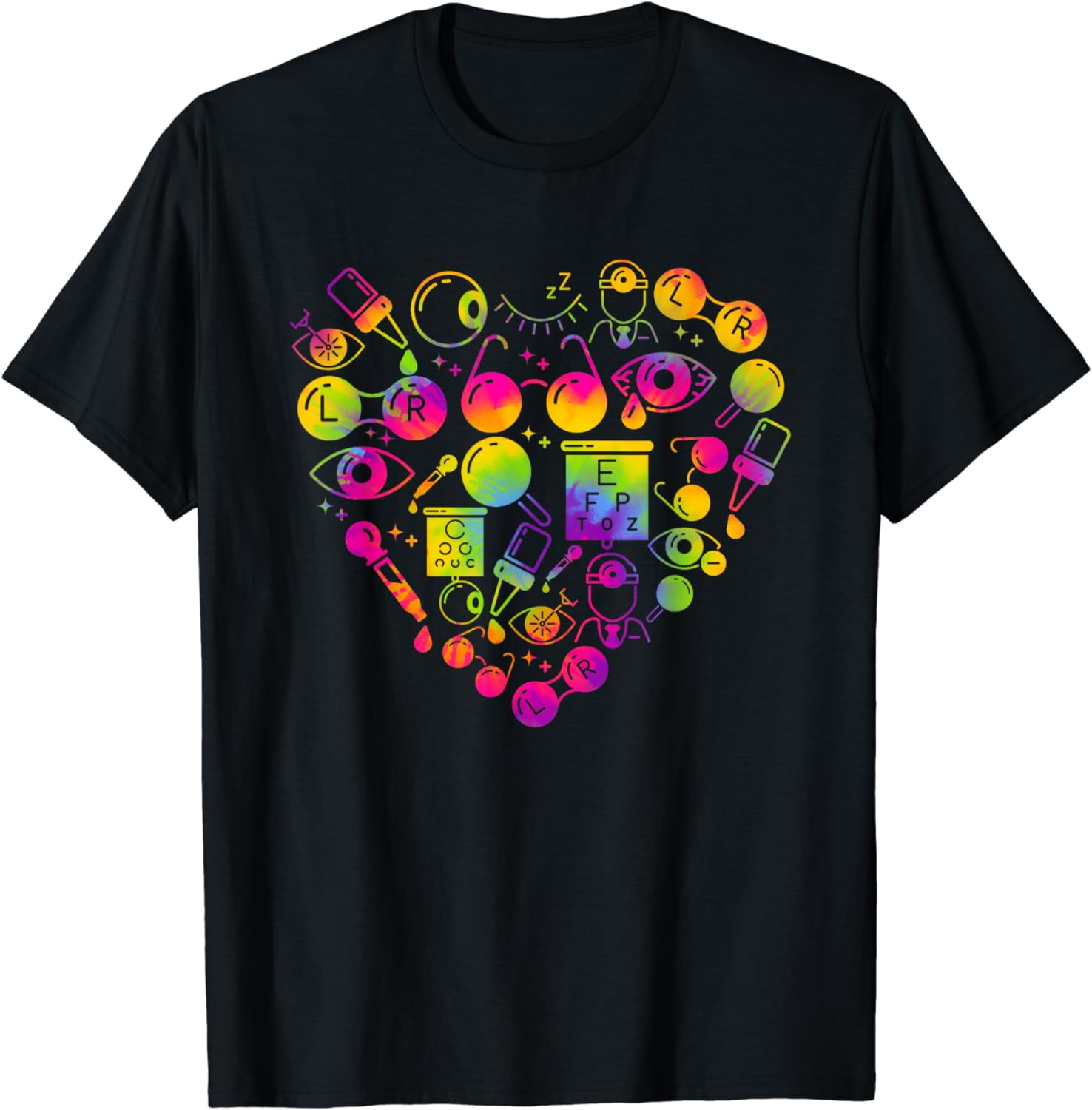 Optometry Ophthalmic Technician SymbolsHeart T-Shirt - Walmart.com