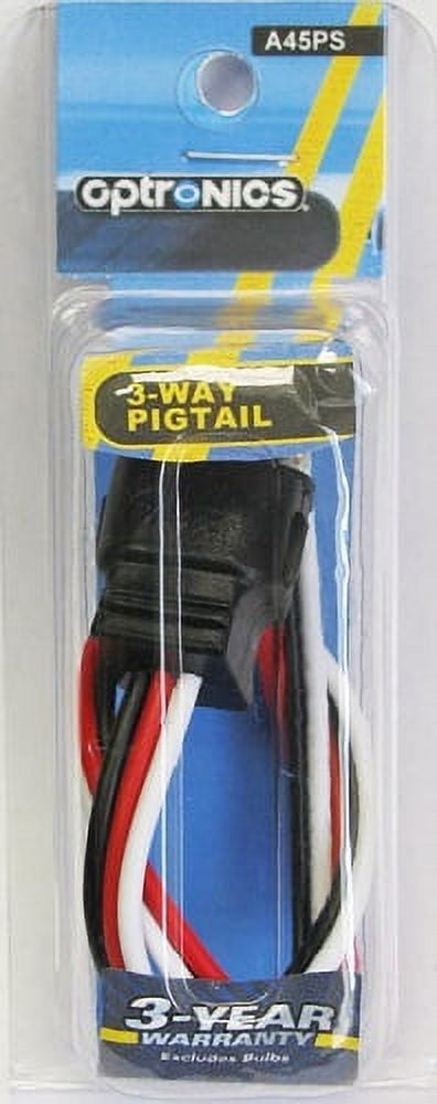 Optronics A45PS 3- Straight Pigtail 10" for Tail Lights, Wire - Walmart.com