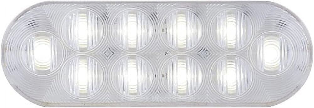 Optronics BUL10CBP 6" Oval Sealed Clear DOT LED Back-Up Light - Walmart.com