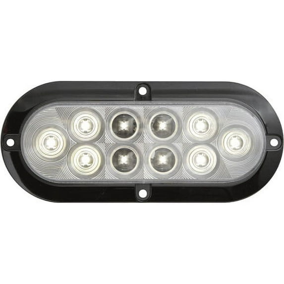 Optronics BUL78CBP Clear 6" Oval LED Utility Light for Surface Mount ...
