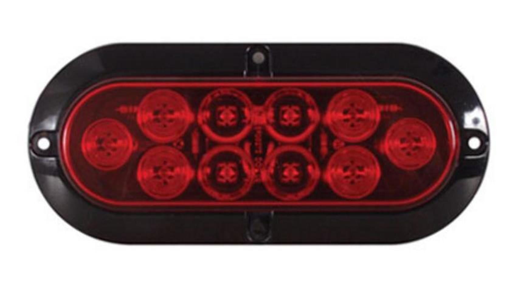 Optronics Inc STL78RK Oval LED Sealed Surface Mount Stop/Turn/Tail ...