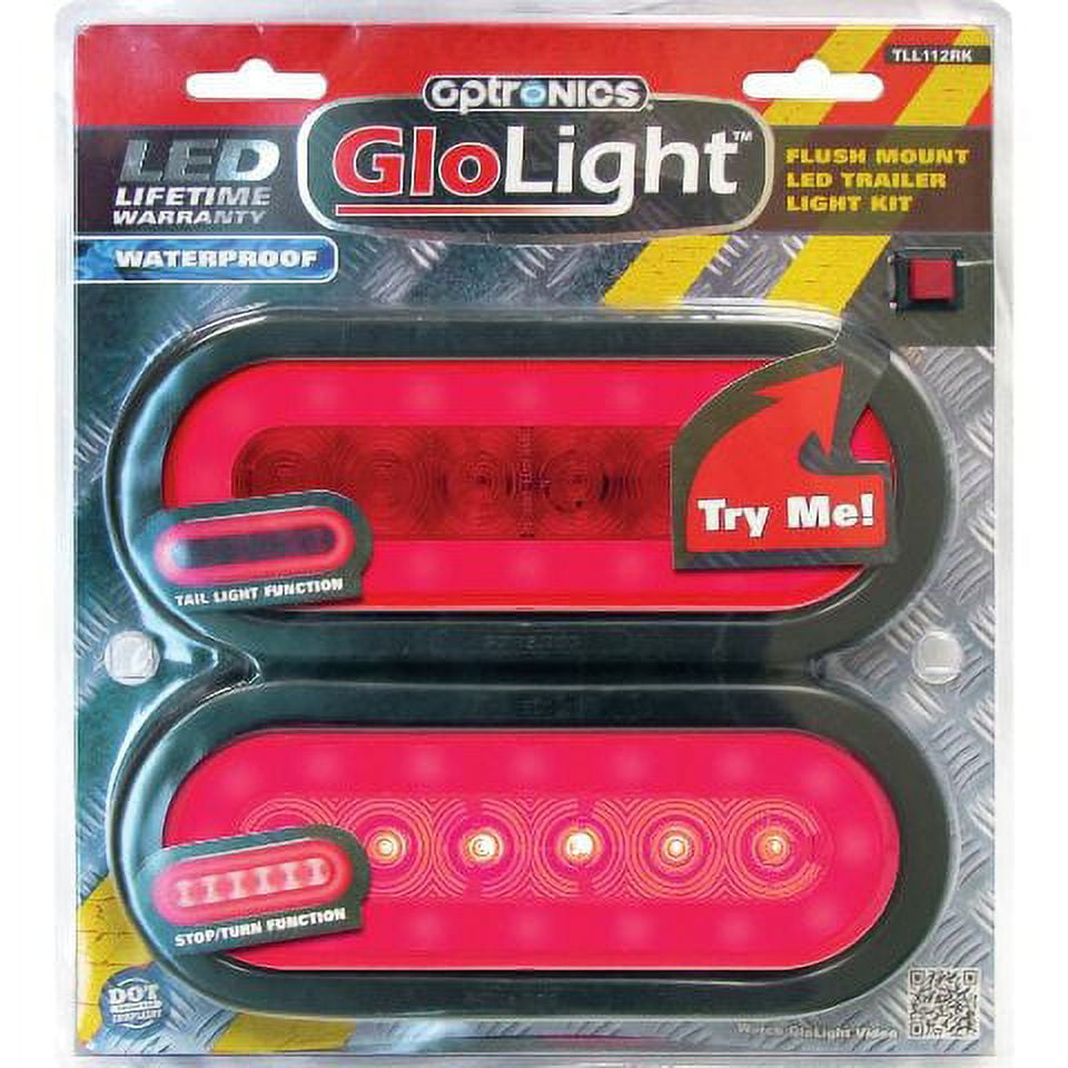 Optronics LED GloLight 6" Oval Trailer Light Kit PL-3 Connection ...