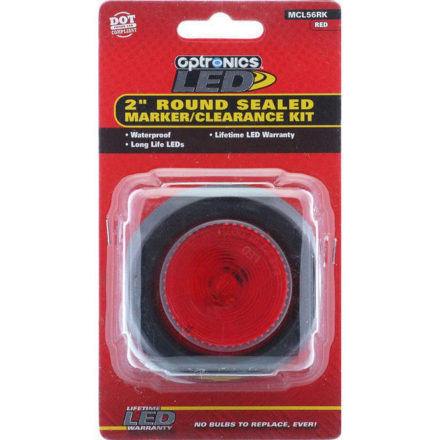 Optronics MCL56RK Marker/Clearance Light Kit, Red - Walmart.com