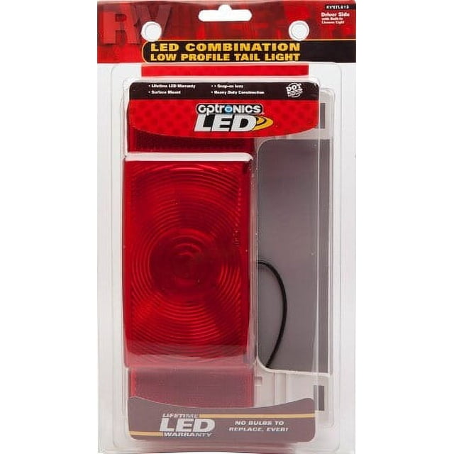 Optronics RVSTL61S LED RV Combination Tail Light With White Base and ...