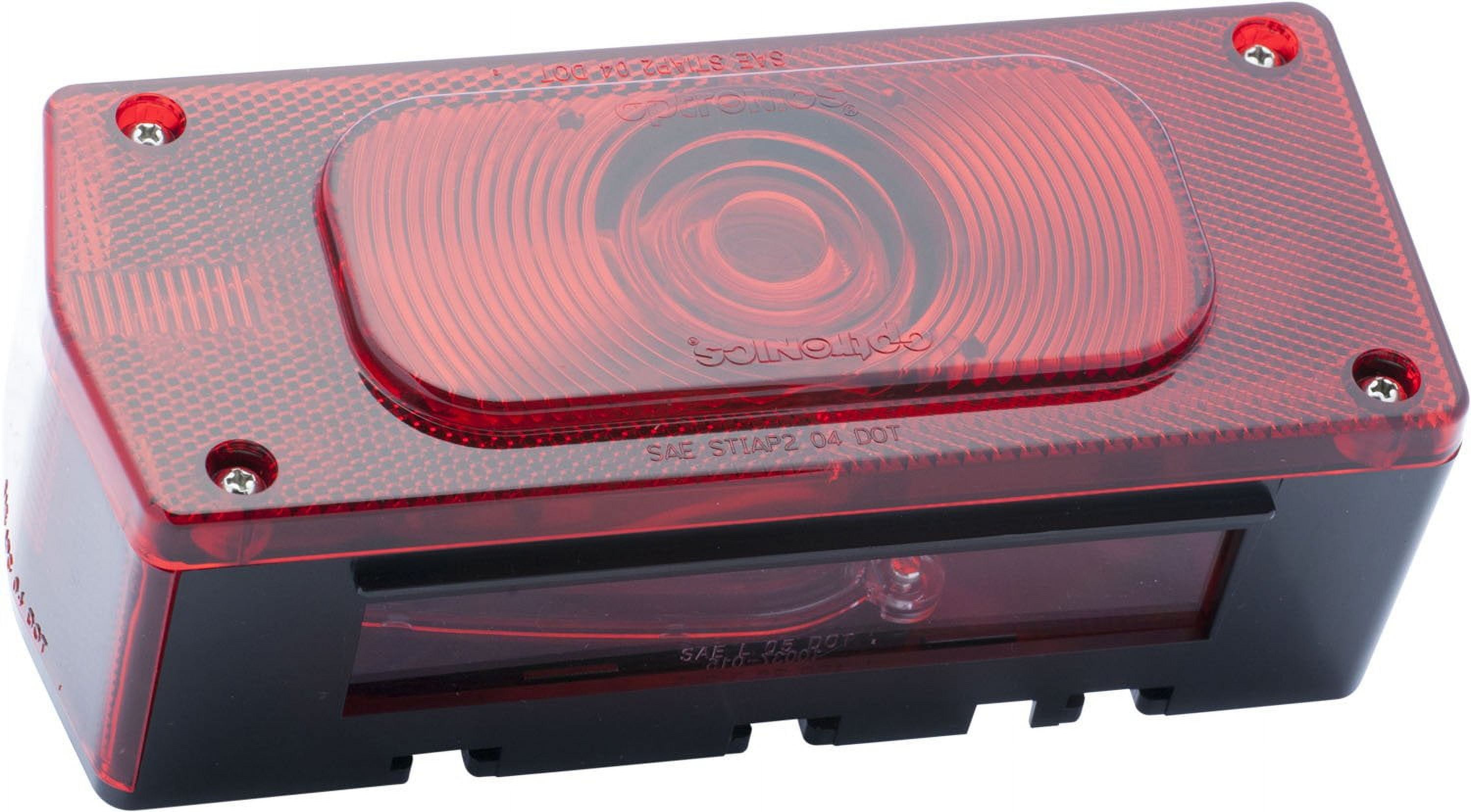 Optronics ST37RS ST-37RS Tail STF9 Light with License Light, Red - Walmart.com