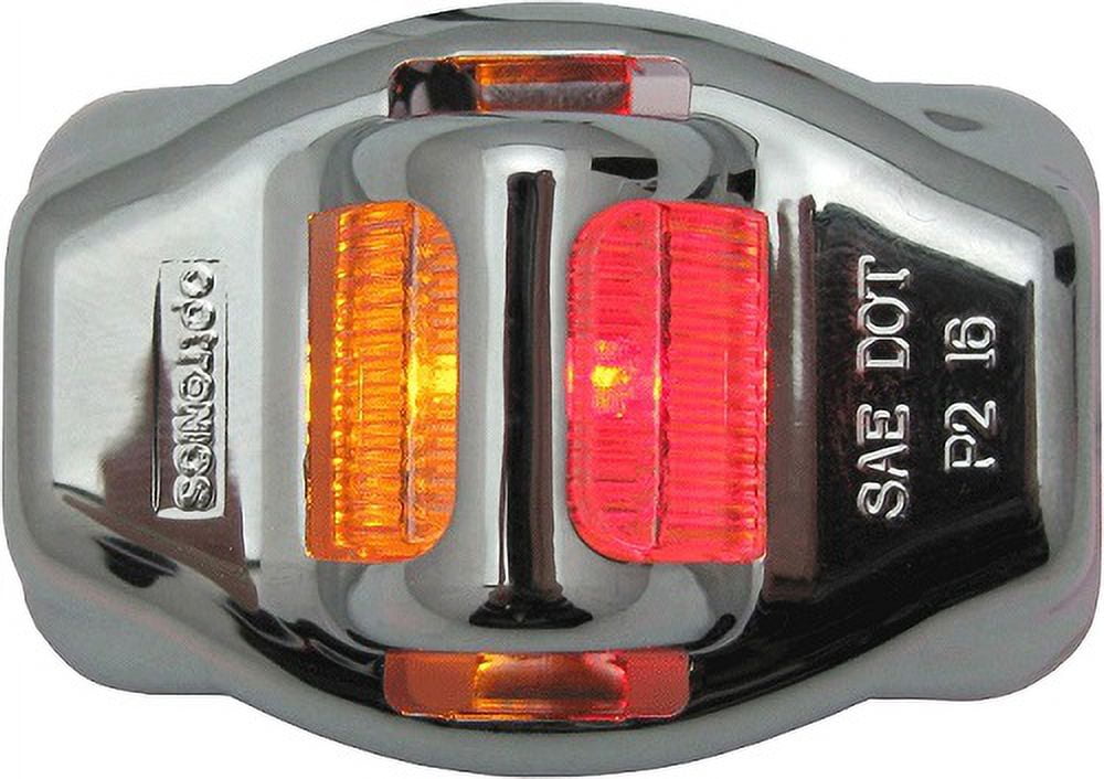 Optronics ST47RKBP 4" Flange Mount Stop/Turn/Tail Light Kit, Red ...