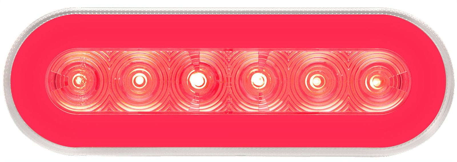 Optronics STL111RCBP Clear Lens with Red Diodes 6" Sealed LED Light ...