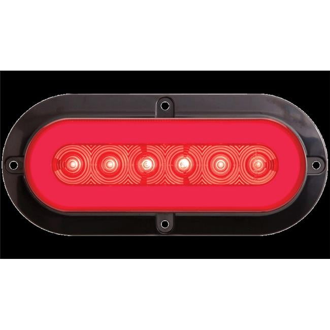 Optronics STL111RFB Red Flange Mount Stop, Turn & Tail LED Light for PL ...