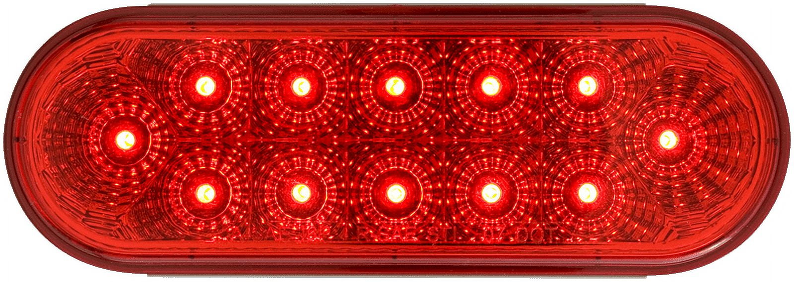 Optronics STL22RBH - STL22 Series 6" Red Oval Grommet Mount LED Tail ...