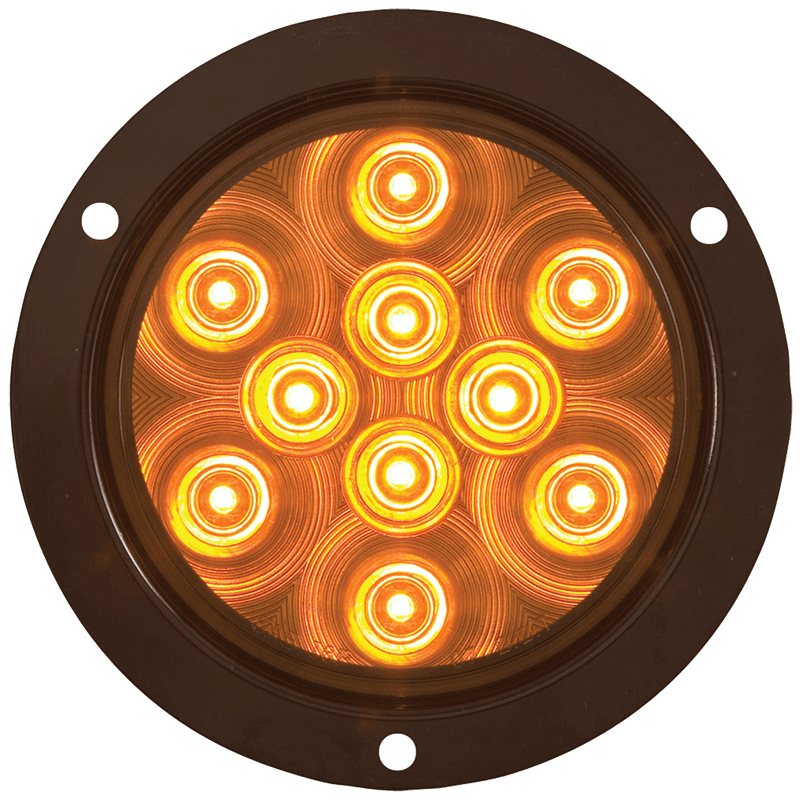 Optronics STL42ABP Lens 4" Round Sealed LED Light with Mounting Flange ...