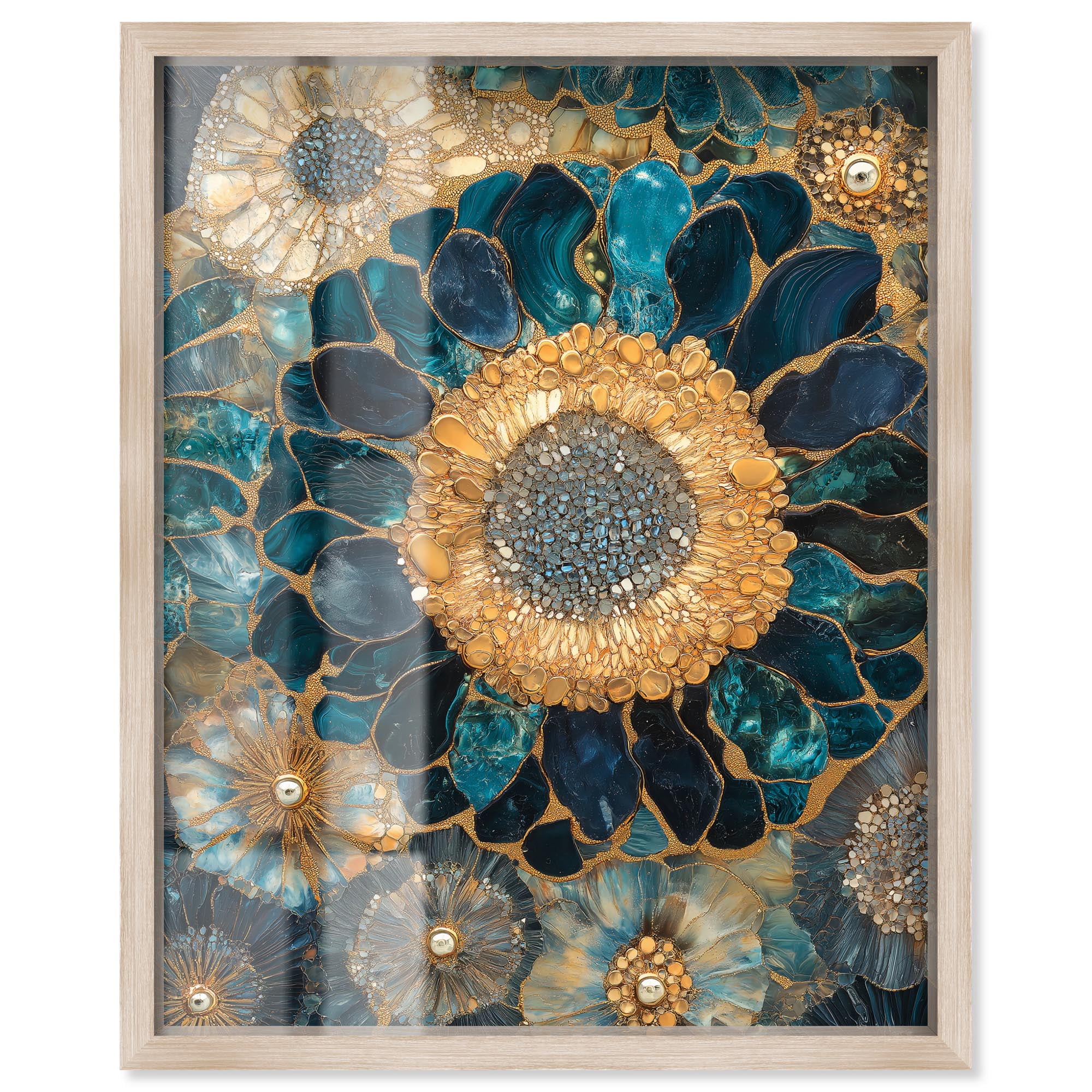 Opulent Geode II Shadowbox Print Geodes Wall Decor by Art Remedy ...