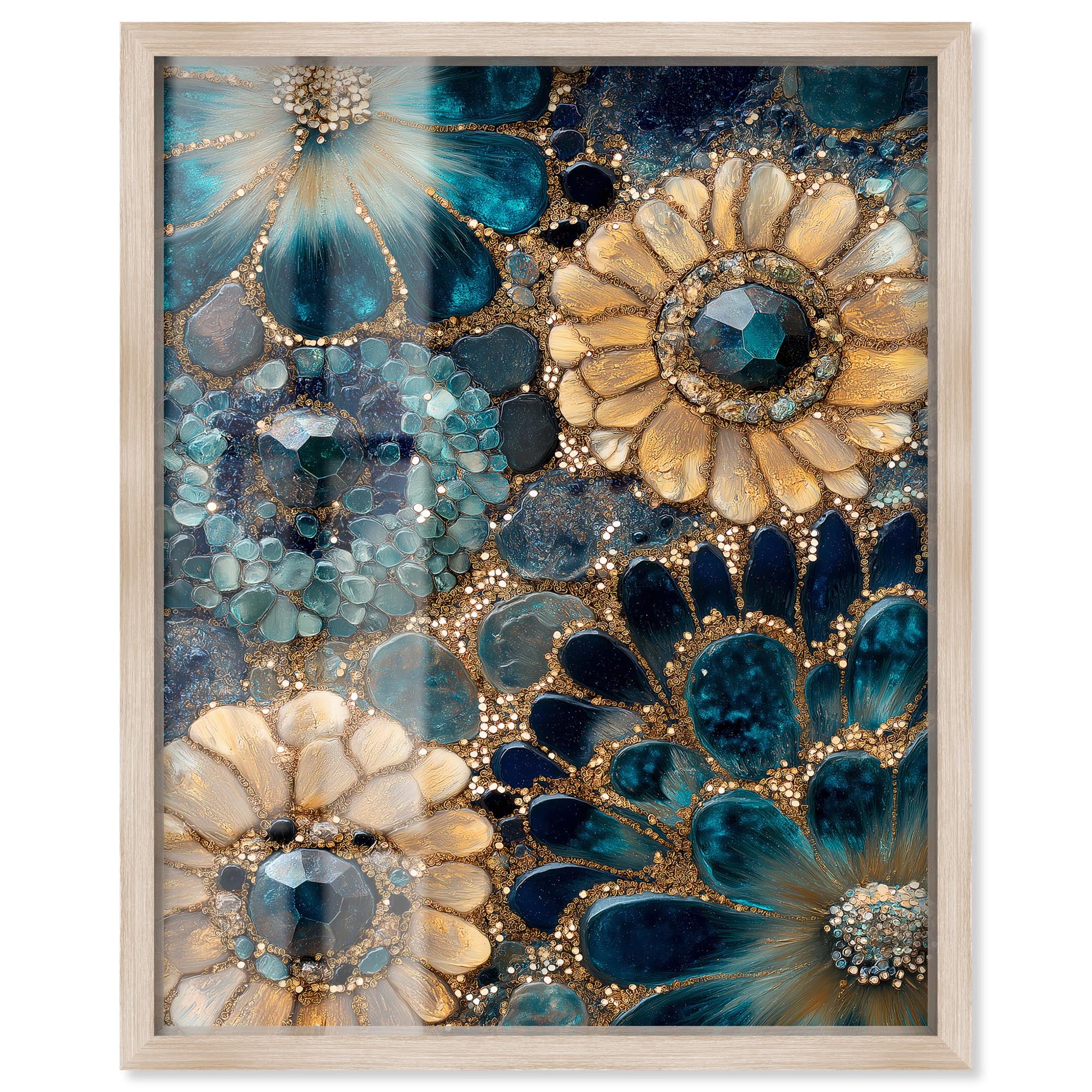 Opulent Geode III Shadowbox Print Geodes Wall Decor by Art Remedy ...