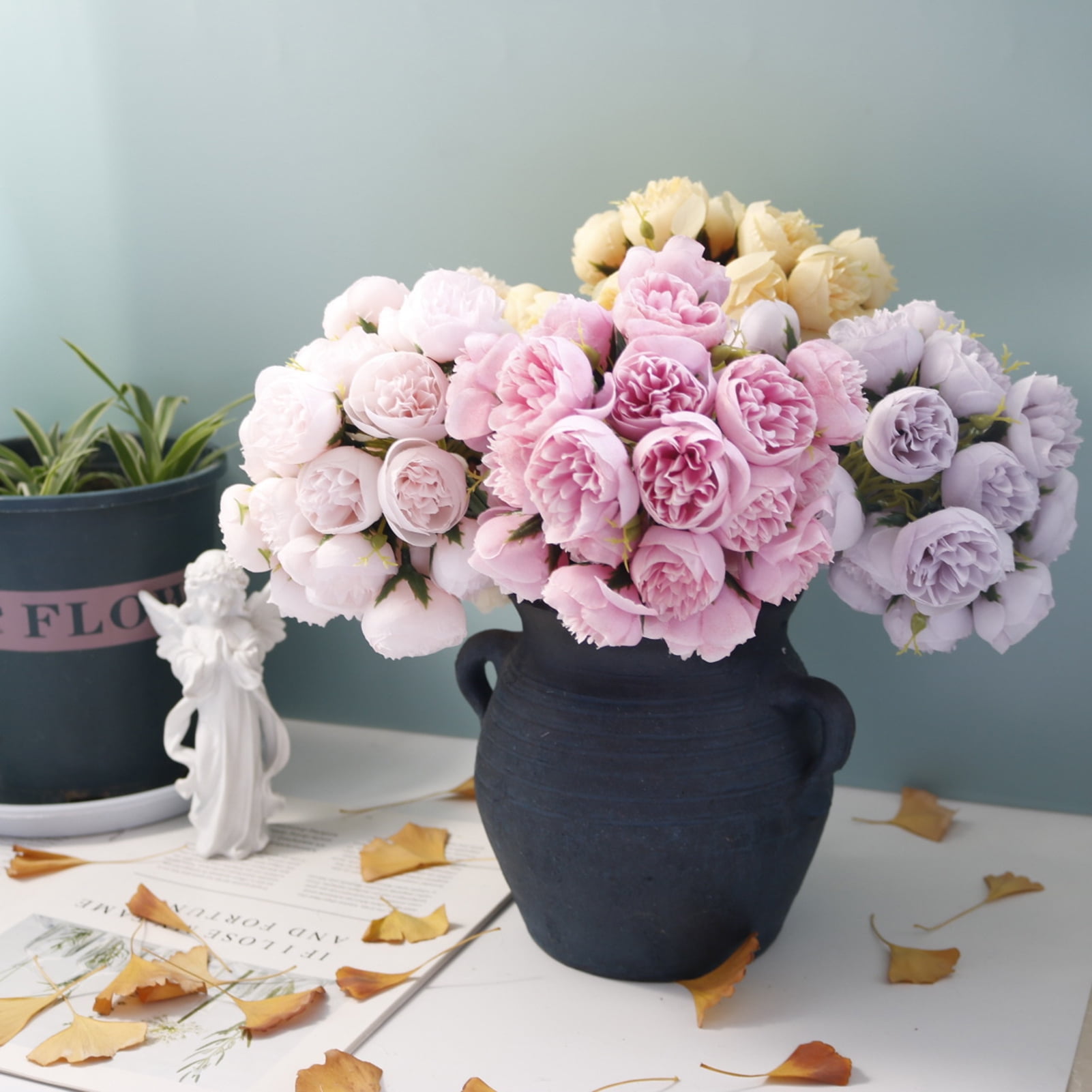 Opvise 1 Bunch Artificial Flower No Watering Never Fade Realistic ...