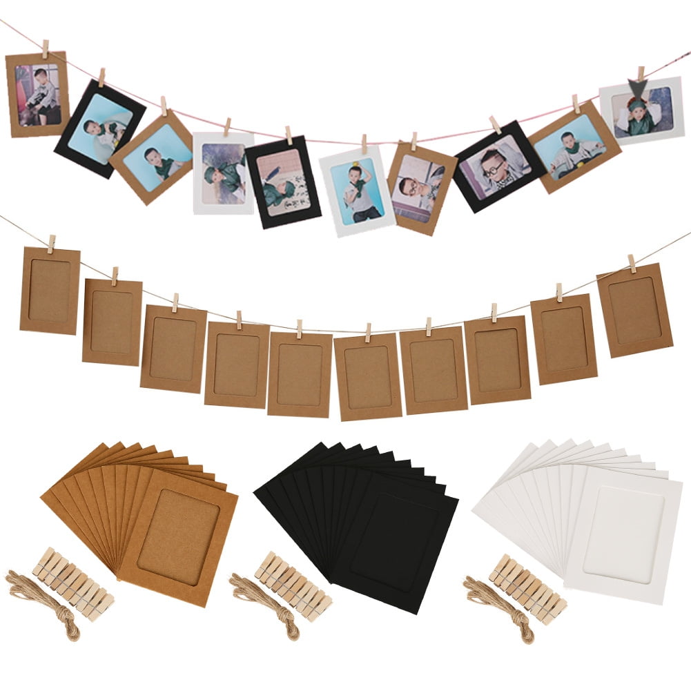 Opvise 10Pcs/Set Hanging Photo Frame Birthday Party Booth Home Decor ...