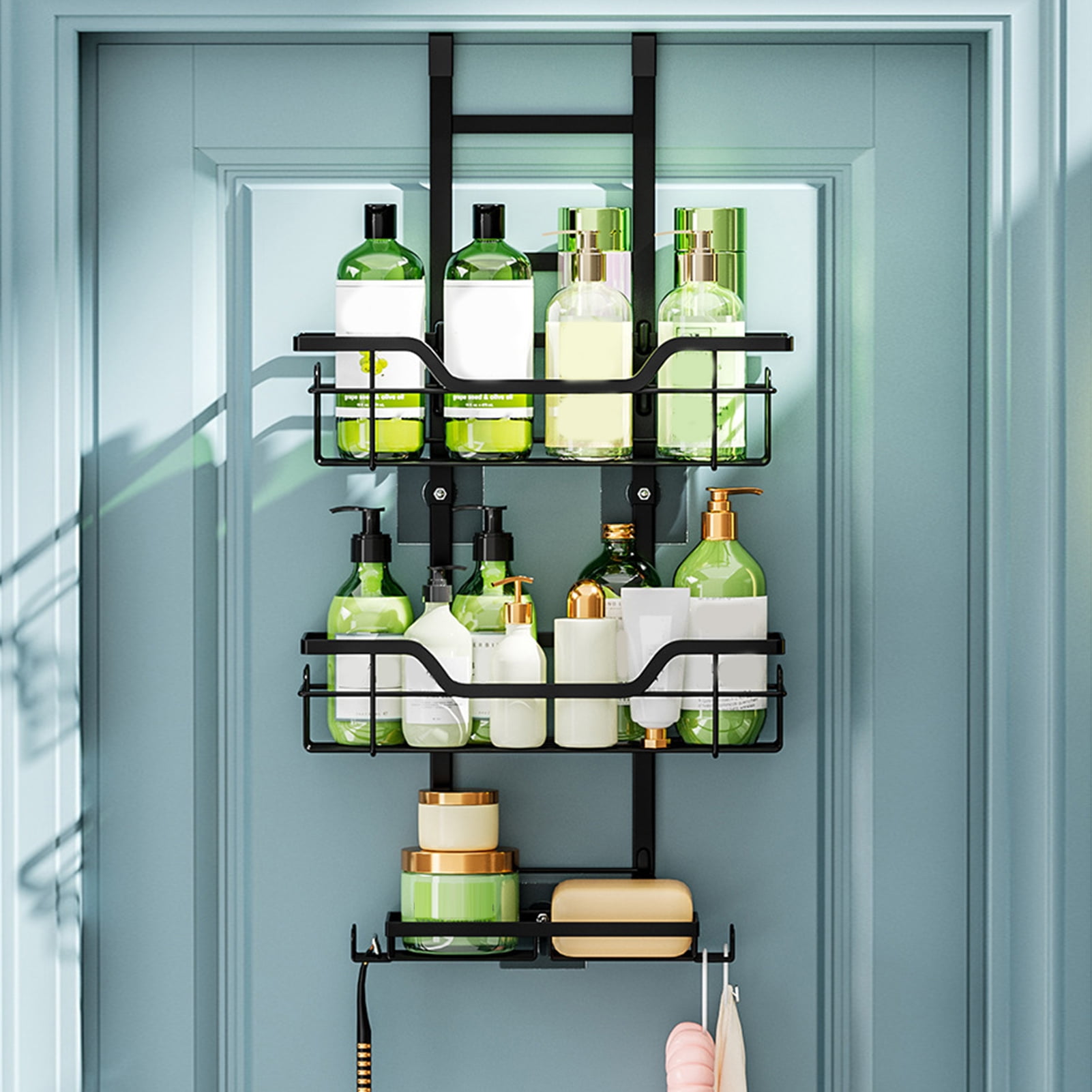 Opvise 3-Tier Heavy Duty Shower Storage Rack with Rust-Proof Wrought ...
