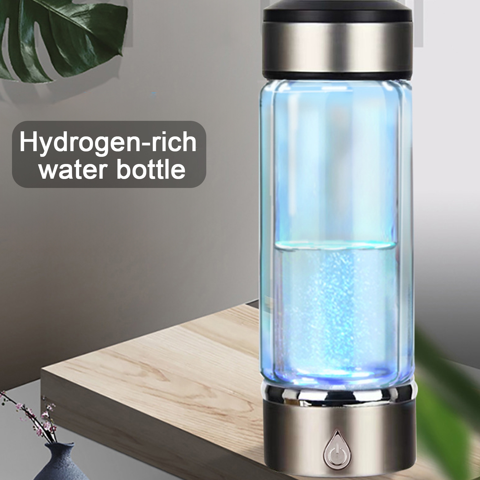 Opvise 360ML Hydrogen Rich Water Bottle SPE PEM Technology Portable Rechargeable Hydrogen Water ...