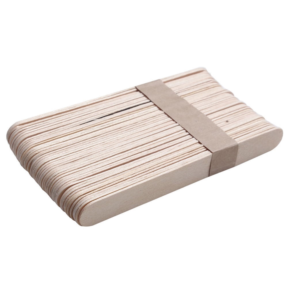 Opvise 50Pcs Disposable Wax Waxing Applicator Body Hair Removal Wooden ...