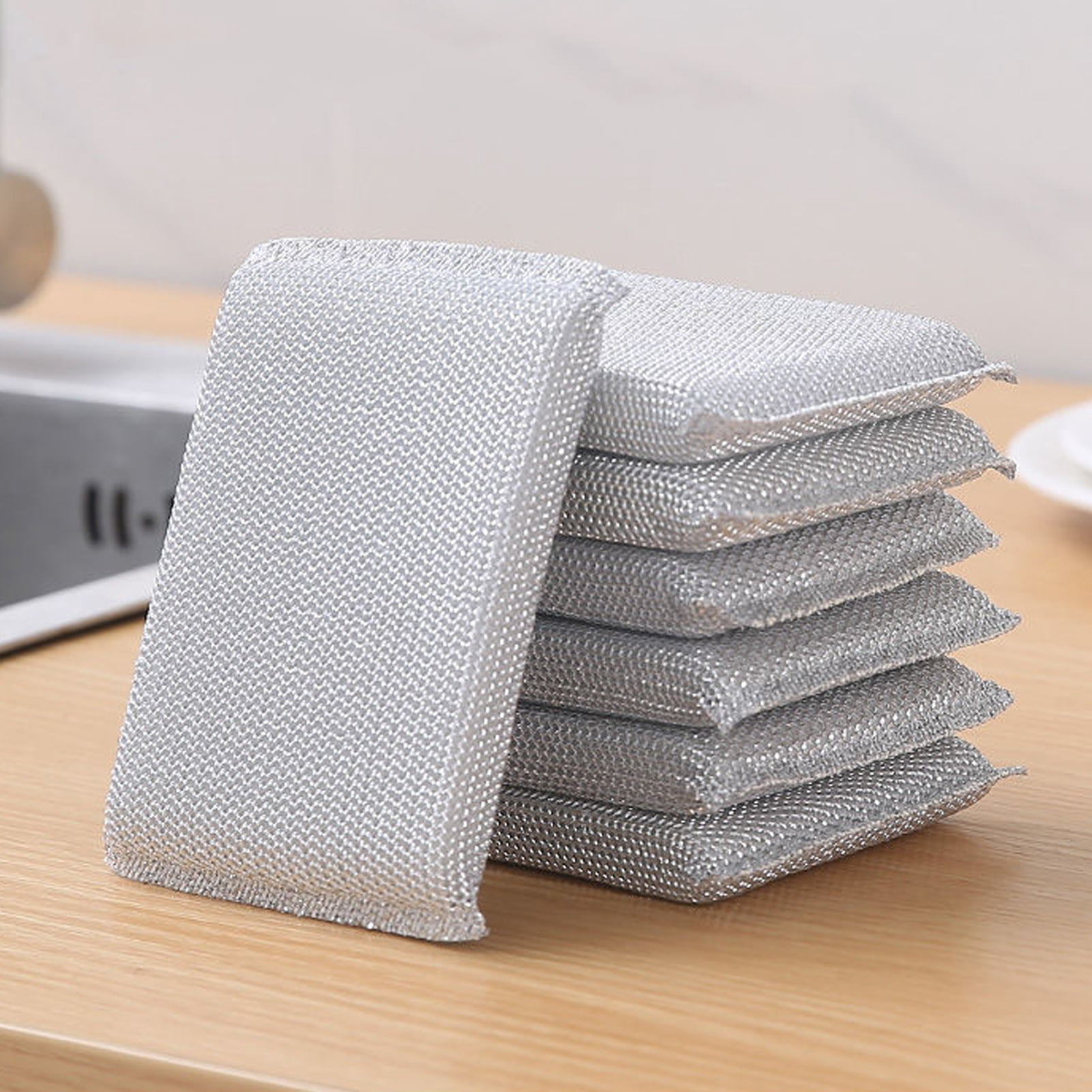 Opvise 5Pcs Dishwashing Cloth Non Scratch Scouring Sponge Soft Flexible ...