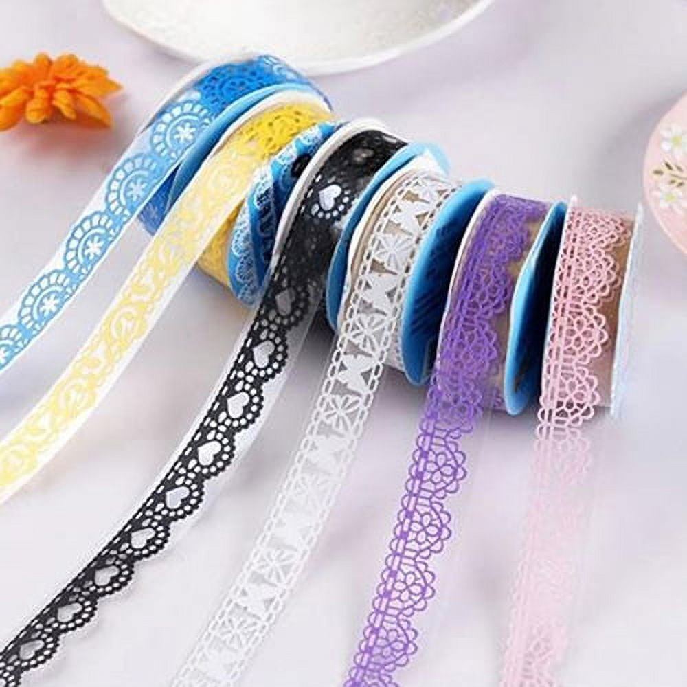 Opvise 5Rolls Hollow Lace Adhesive DIY Craft Scrapbook Paper Making ...
