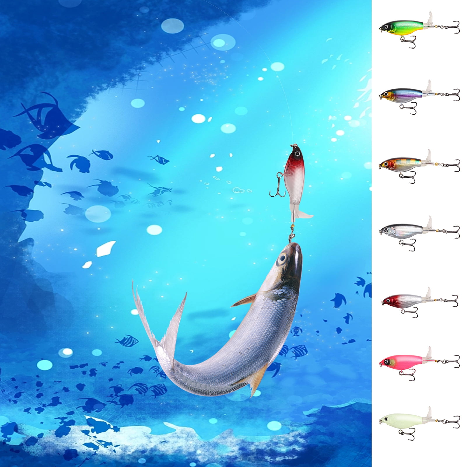 Opvise 9.2cm/6g Fishing Lure 3D Eyes Reflective Lifelike Skin Soft ...