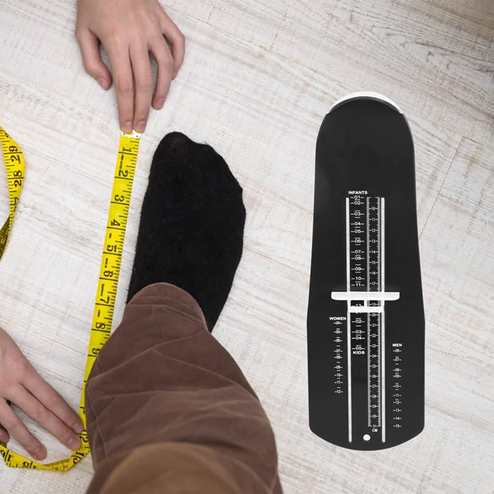 Opvise Accurate Shoe Size Measuring Device for Adults & Kids, Durable ...