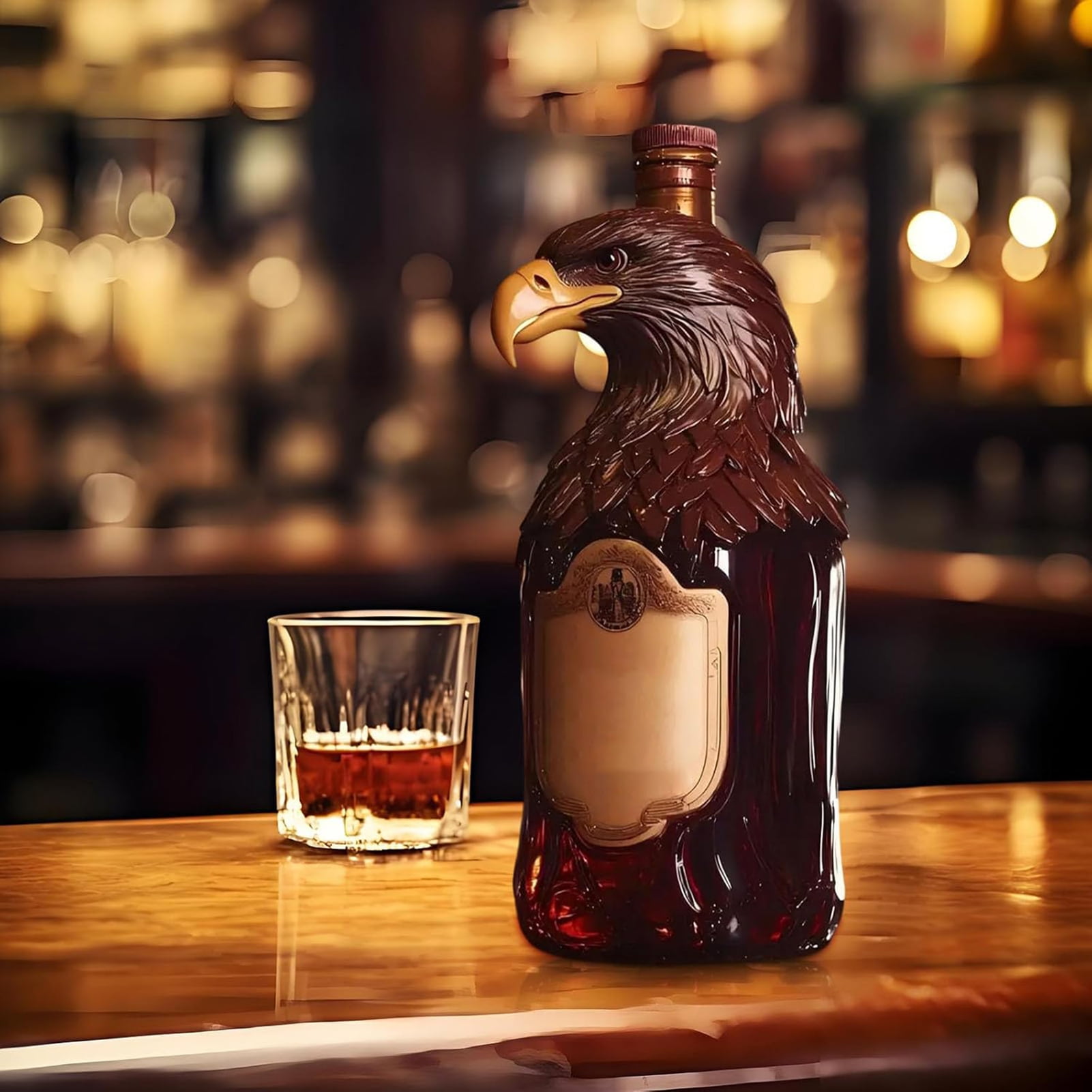 Opvise Bald Eagle Whiskey Decanter with American Spirit Design High ...