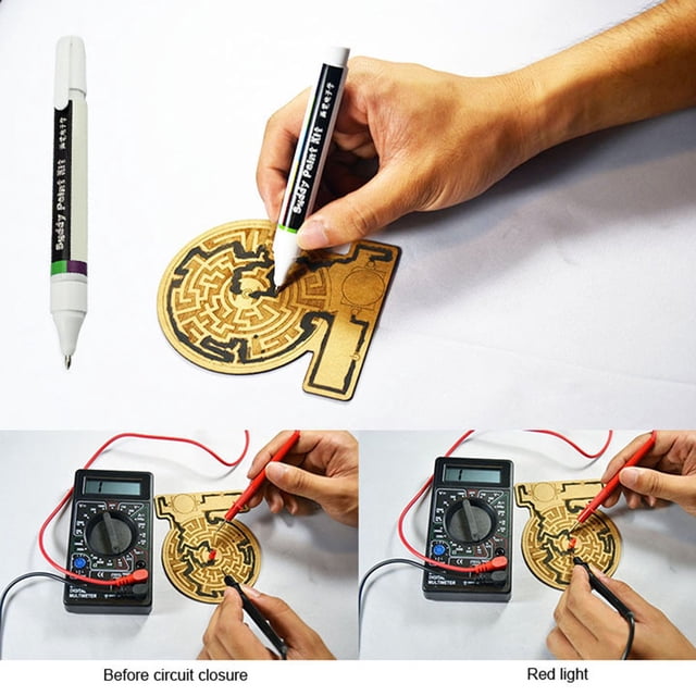 Opvise Conductive Ink Pen Dry Fast Electronic Circuit DIY Draw ...