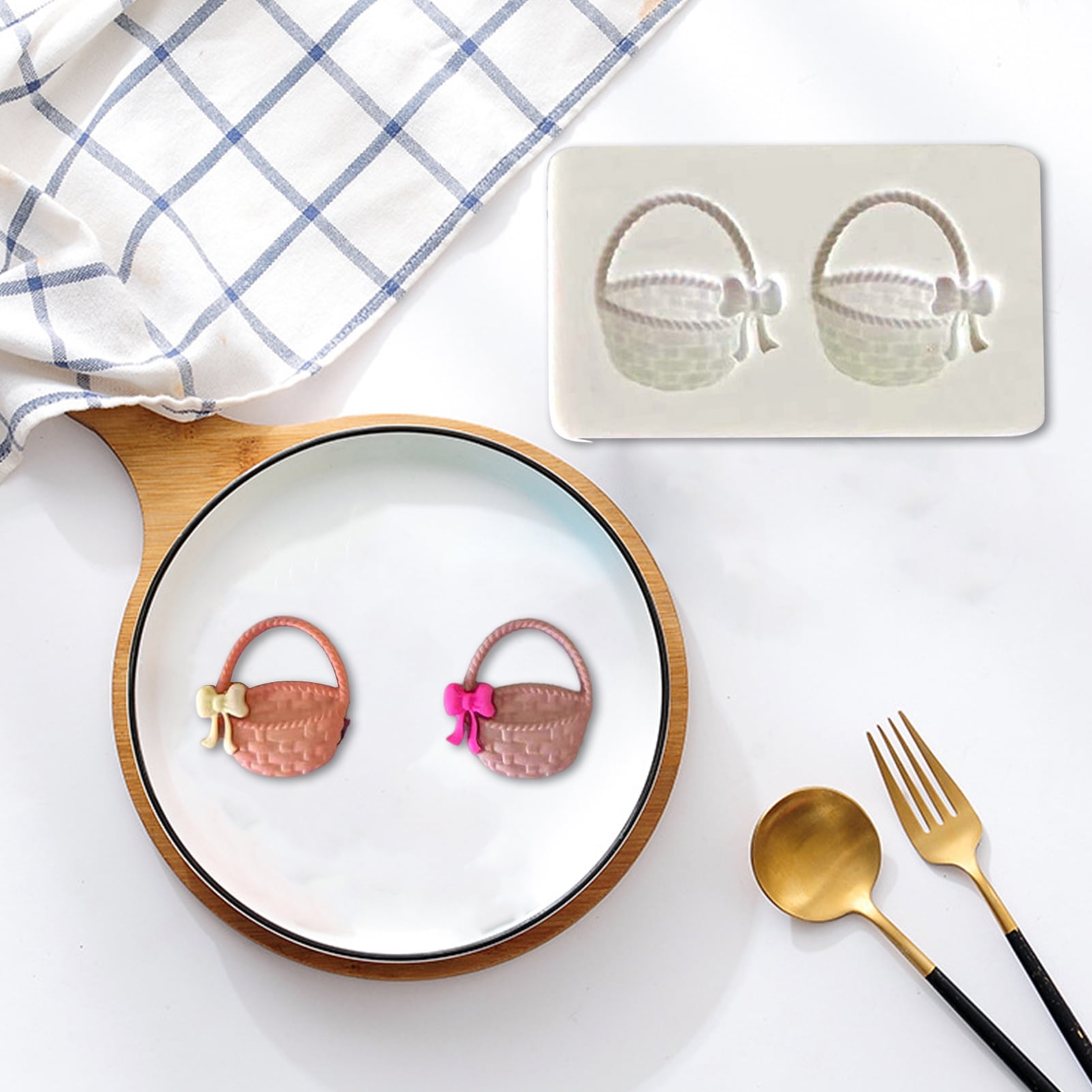 Opvise Cute Chicken Egg Shaped Easter Silicone Mold Chocolate Fondant ...