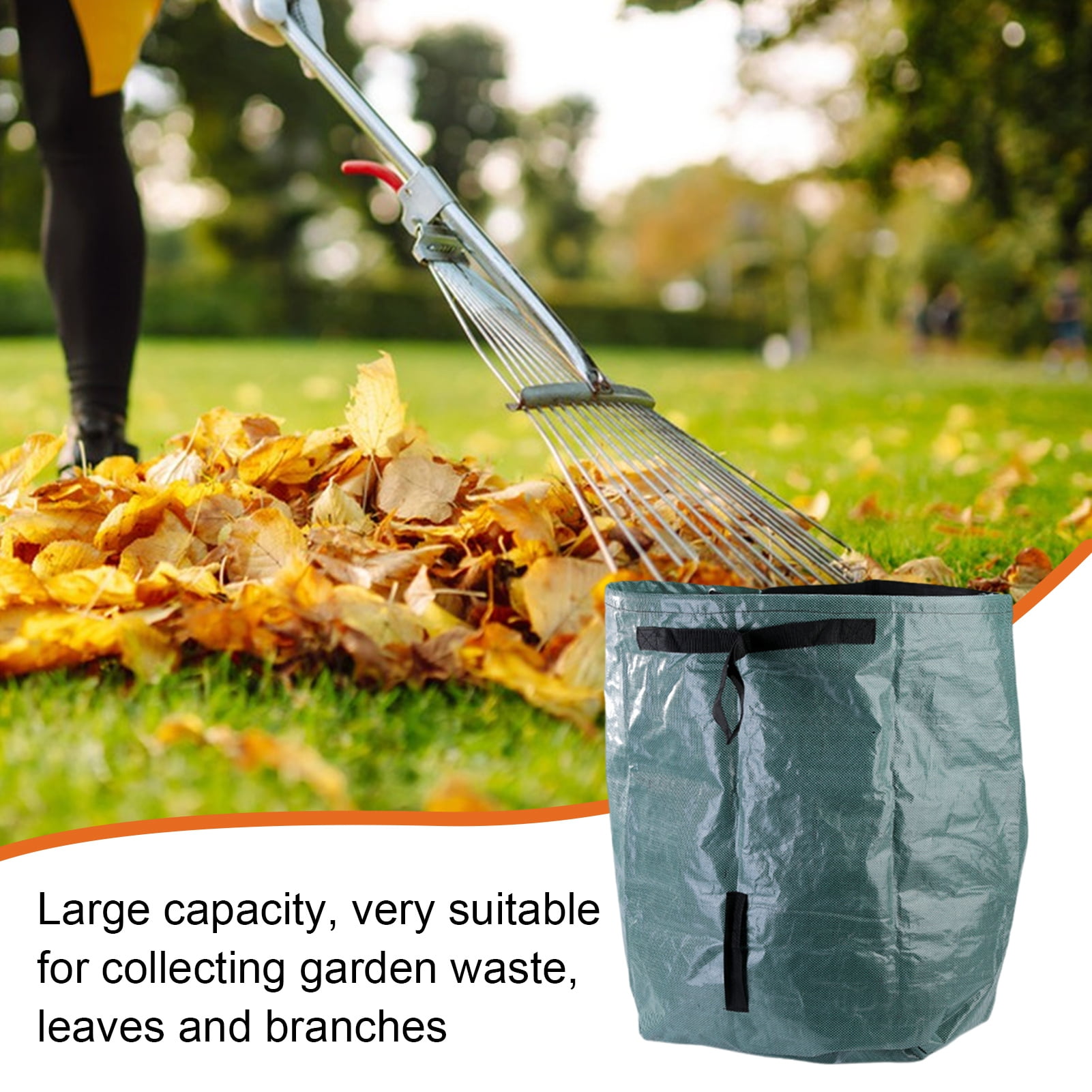 Opvise Durable Reusable Leaf Collection Bag with Splash-Proof Design ...
