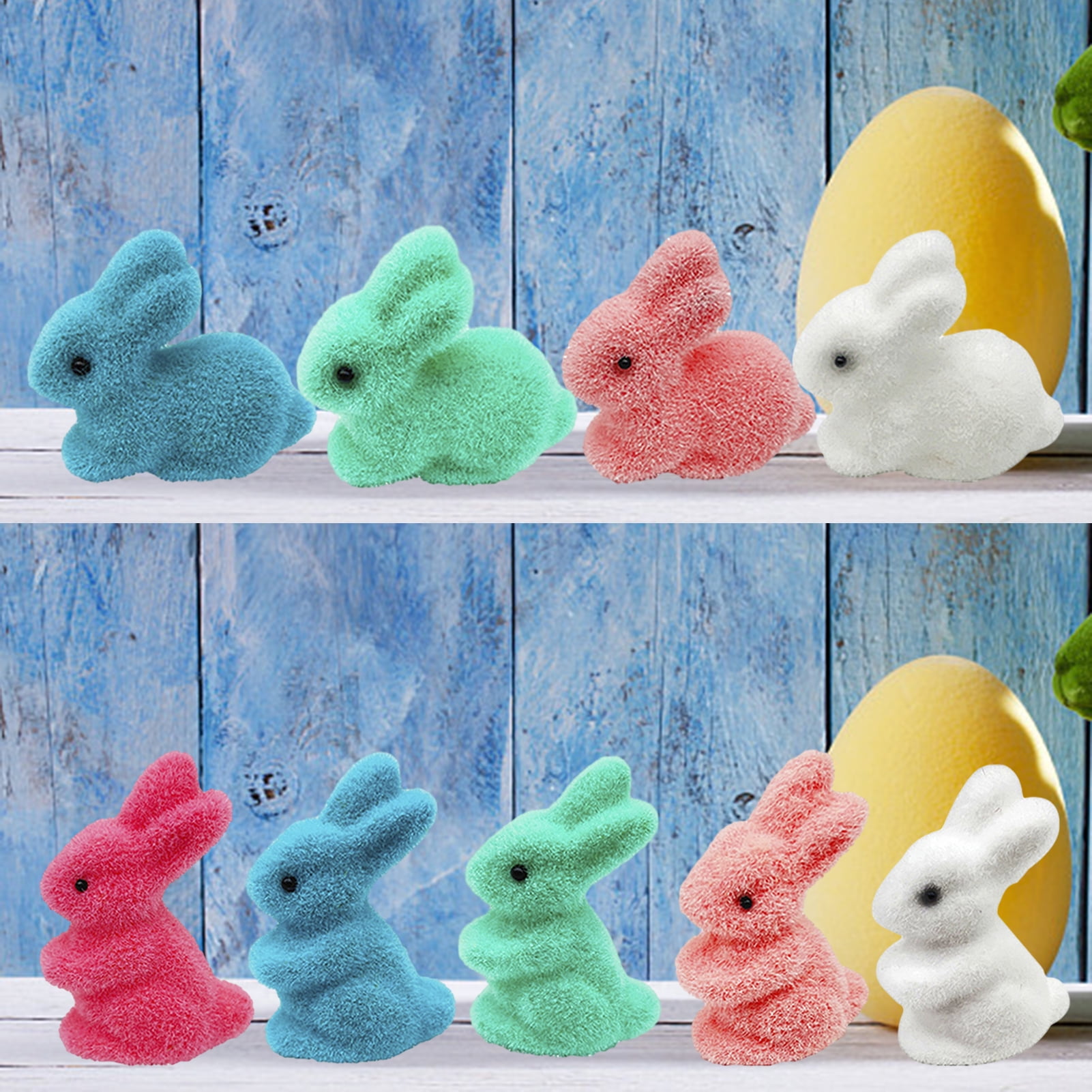 Opvise Easter Rabbit Ornament Eye-catching Colorful Foam Bunny Ornament ...