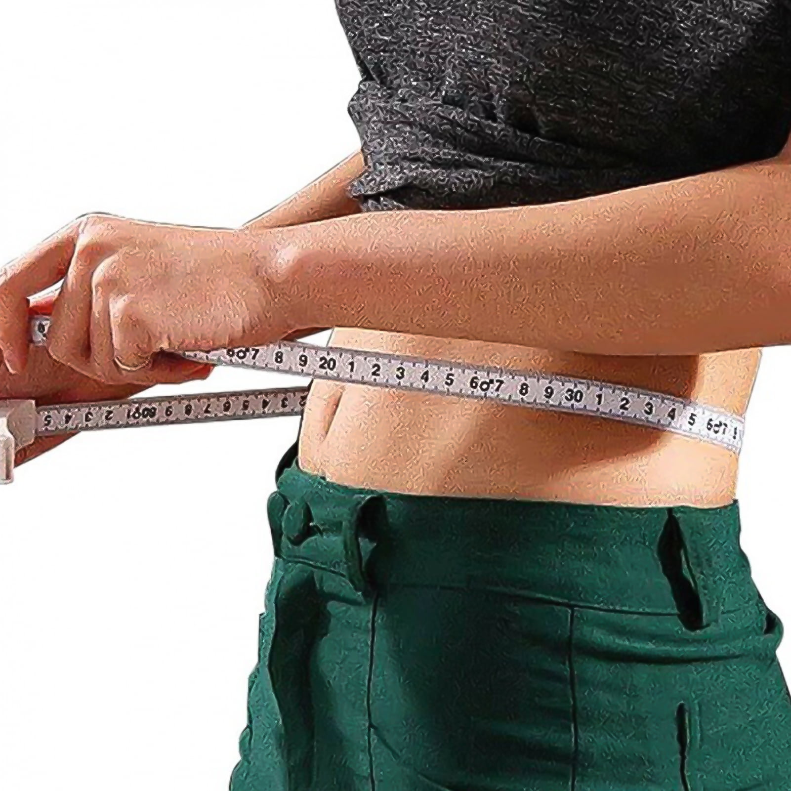 Opvise Ergnomic Retractable Body Measuring Ruler PP Clear Markings ...