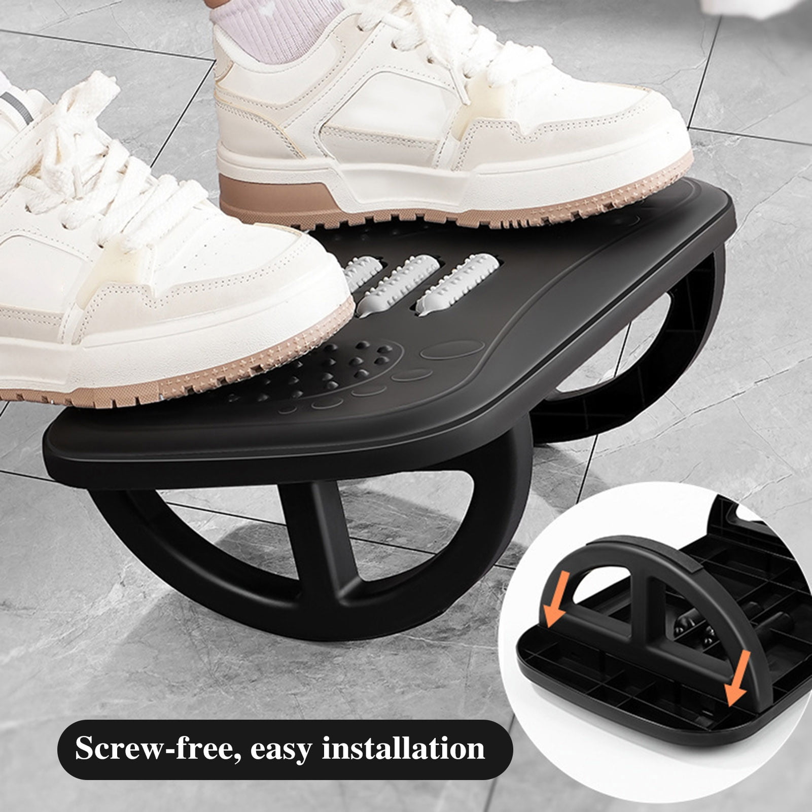 Opvise Ergonomic Foot Stool with Massage Rollers for Office Desk ...