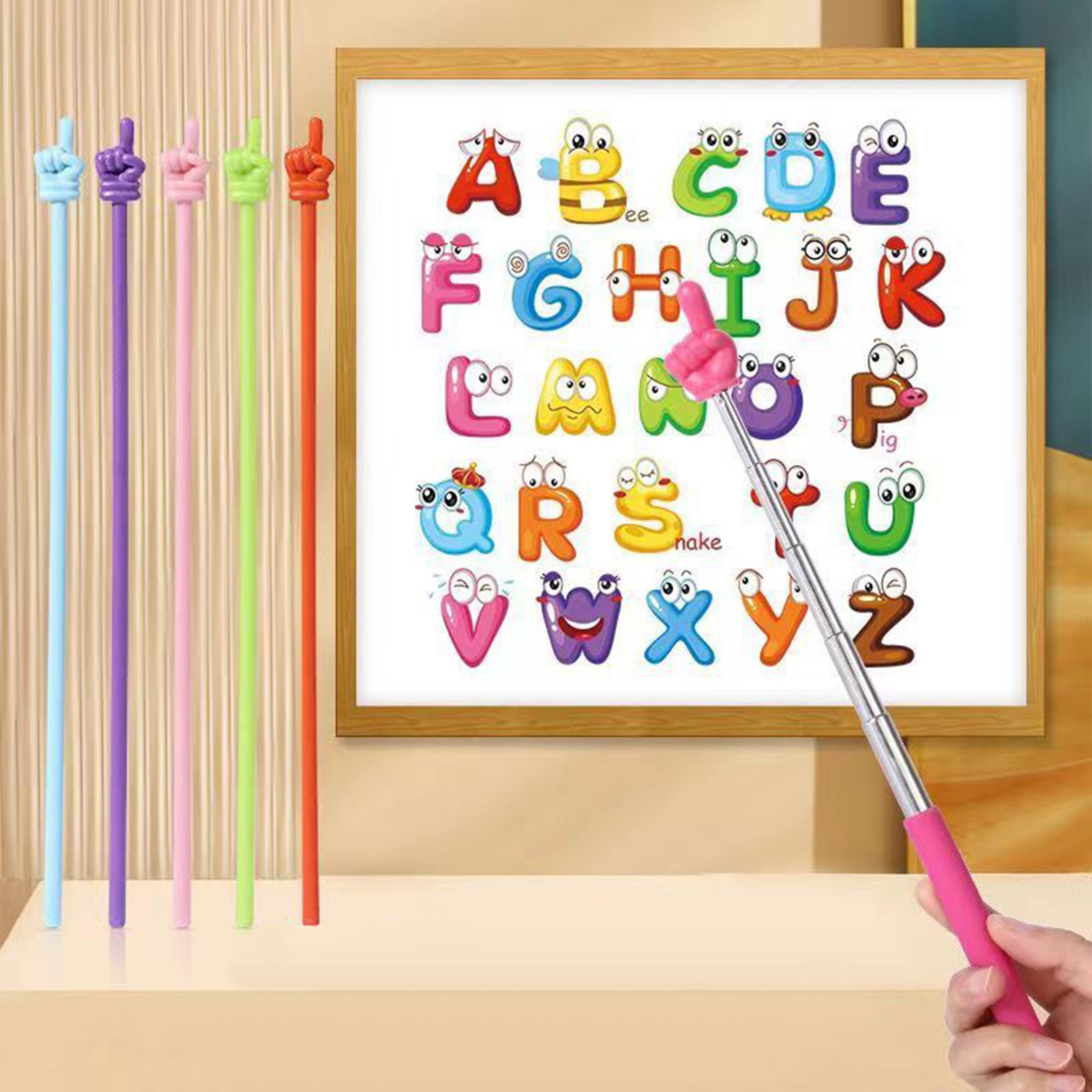 Opvise Extendable Finger Stick Retractable Telescopic Classroom ...