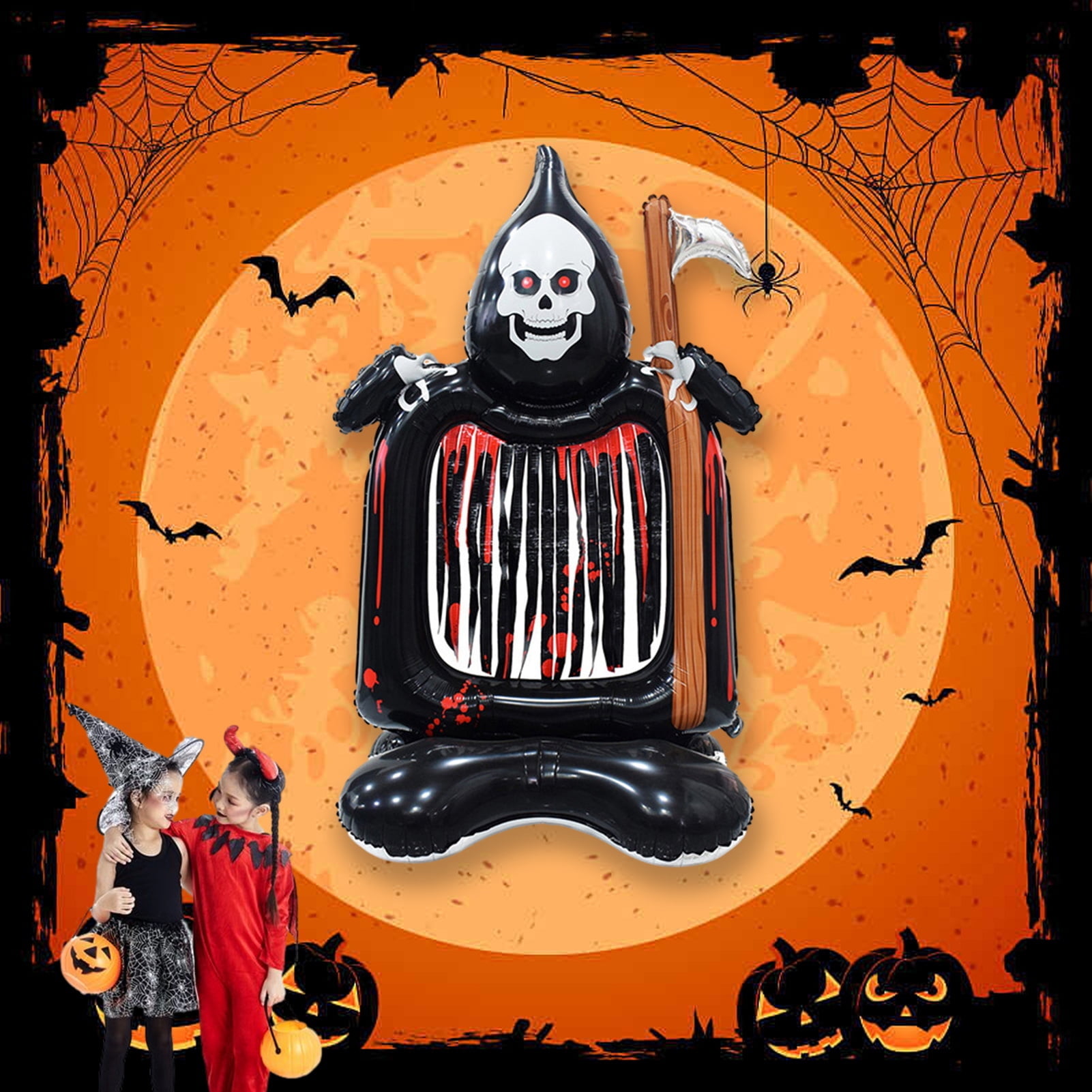 Opvise Halloween Balloon Funny Scary Pumpkin Skeleton Spider Witch ...