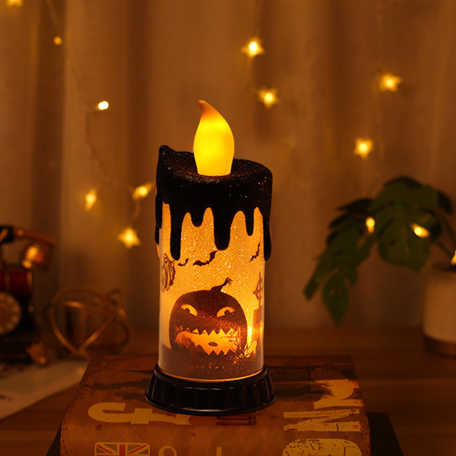 Opvise Halloween Candle Lights Horrifying Grow in The Dark Decorative ...